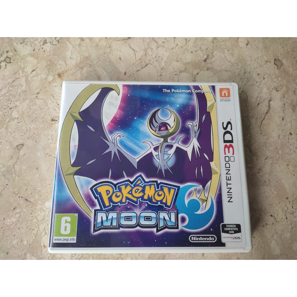 Nintendo 3ds Pokémon Moon Original EUROPEU - Escorrega o Preço