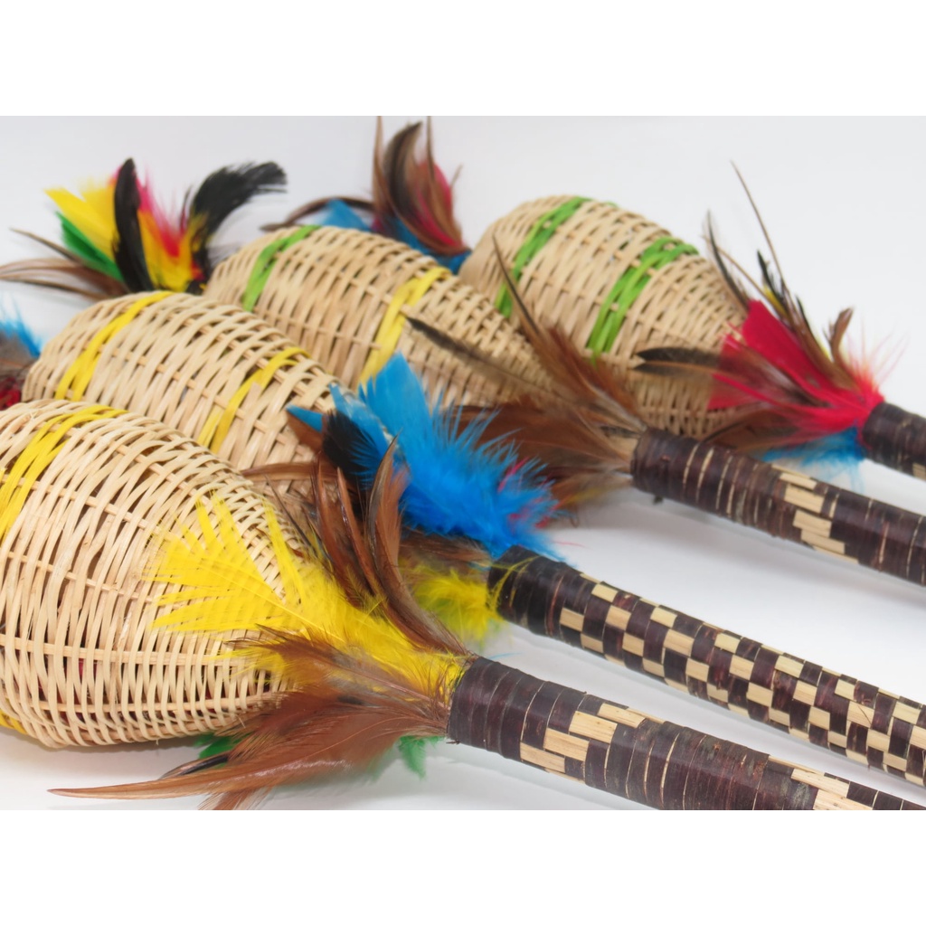 Maraca Indigena Tupi Guarani de Palha | Shopee Brasil