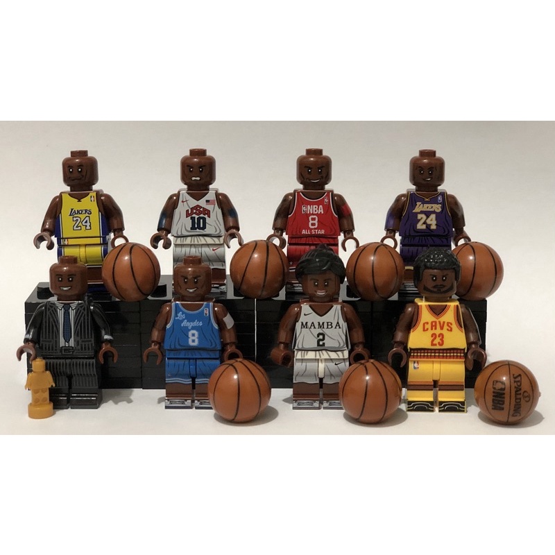 Minifigura Boneco Kobe Bryant NBA Basquete Black Mamba Los Angeles ...