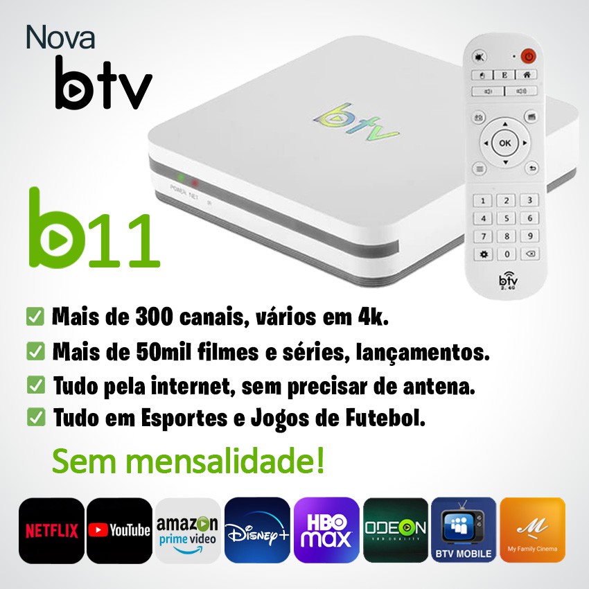 Receptor BTV 11 2021 4K B11 Novo Original | Shopee Brasil