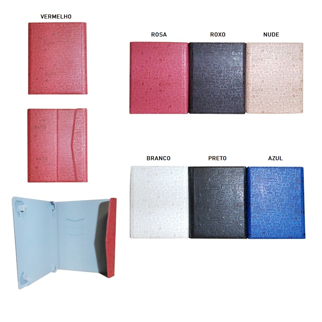 Capa Case para Tablet 8 Polegadas | Tipo Carteira | Com extensor ...