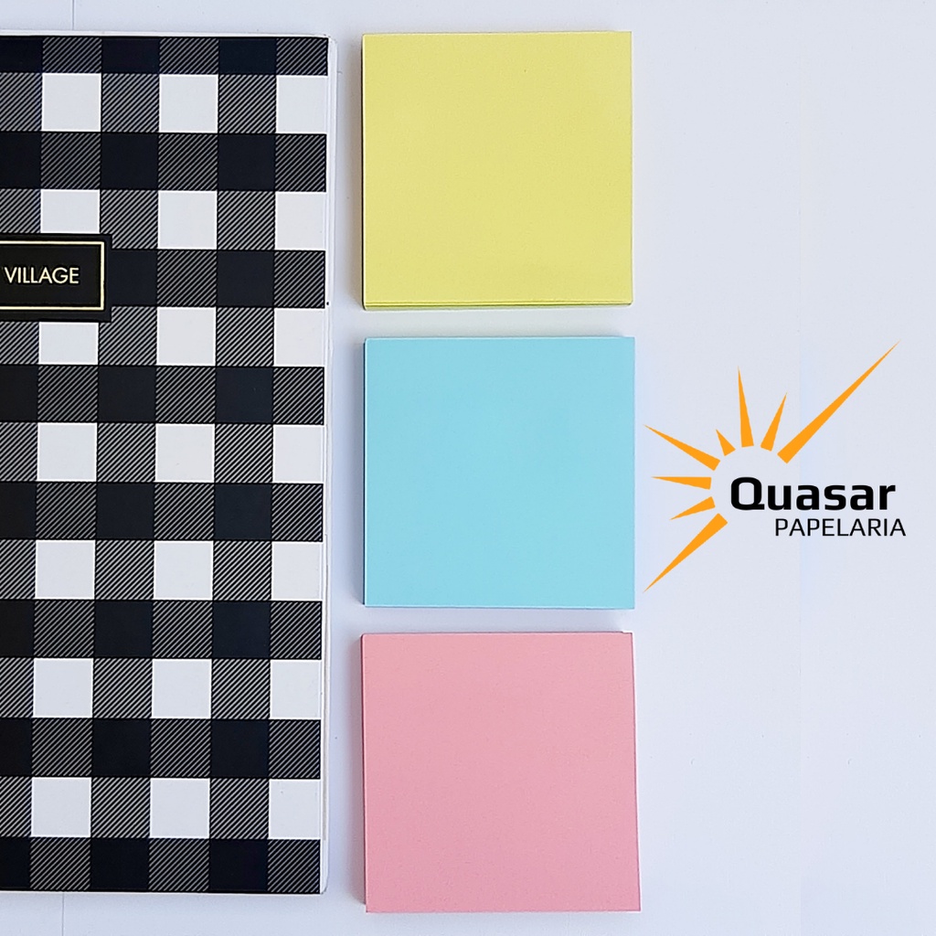 Bloco de notas adesivo Master 75mmx75mm | Shopee Brasil