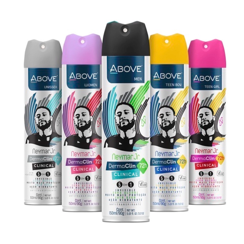 Desodorante Aerosol Above Neymar. Jr - DermaClin Clinical - 150ml ...