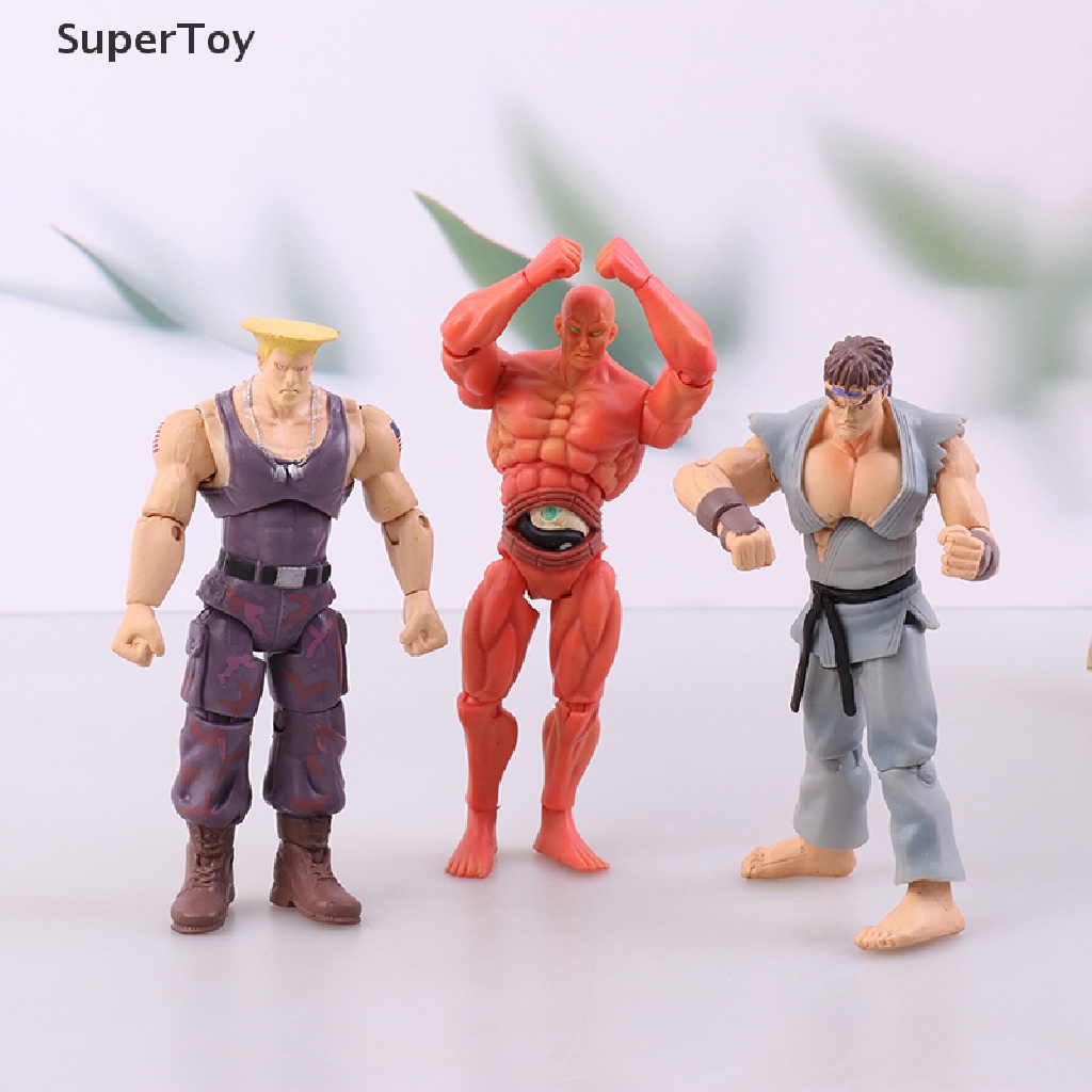 SUPERTOY Alta Qualidade Street Fighter Red Seth Guile Action Figure ...