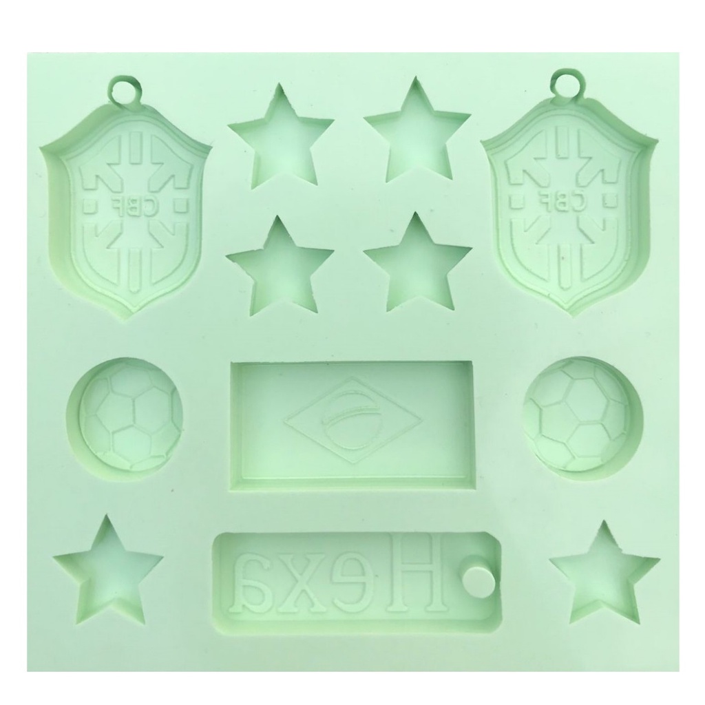 Molde de Silicone Copa do Mundo Brasil | Shopee Brasil