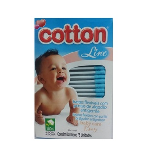 Cotonete para orelha e nariz Cotonete azul Antigerme Cuidados Pessoais ...