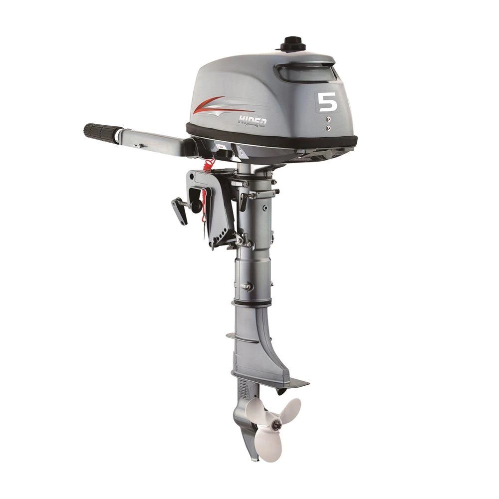 Motor De Popa A Gasolina 5Hp Hidea HD5F Partida Manual 2T 102cc ...