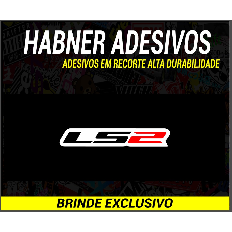 Adesivo ls2 (9x1,5cm) | Shopee Brasil