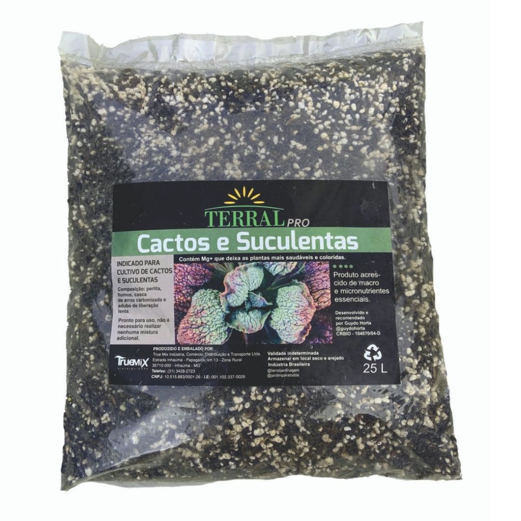 25 Litros Substrato Cactos E Suculentas Rosa Do Deserto Pro 25L ...
