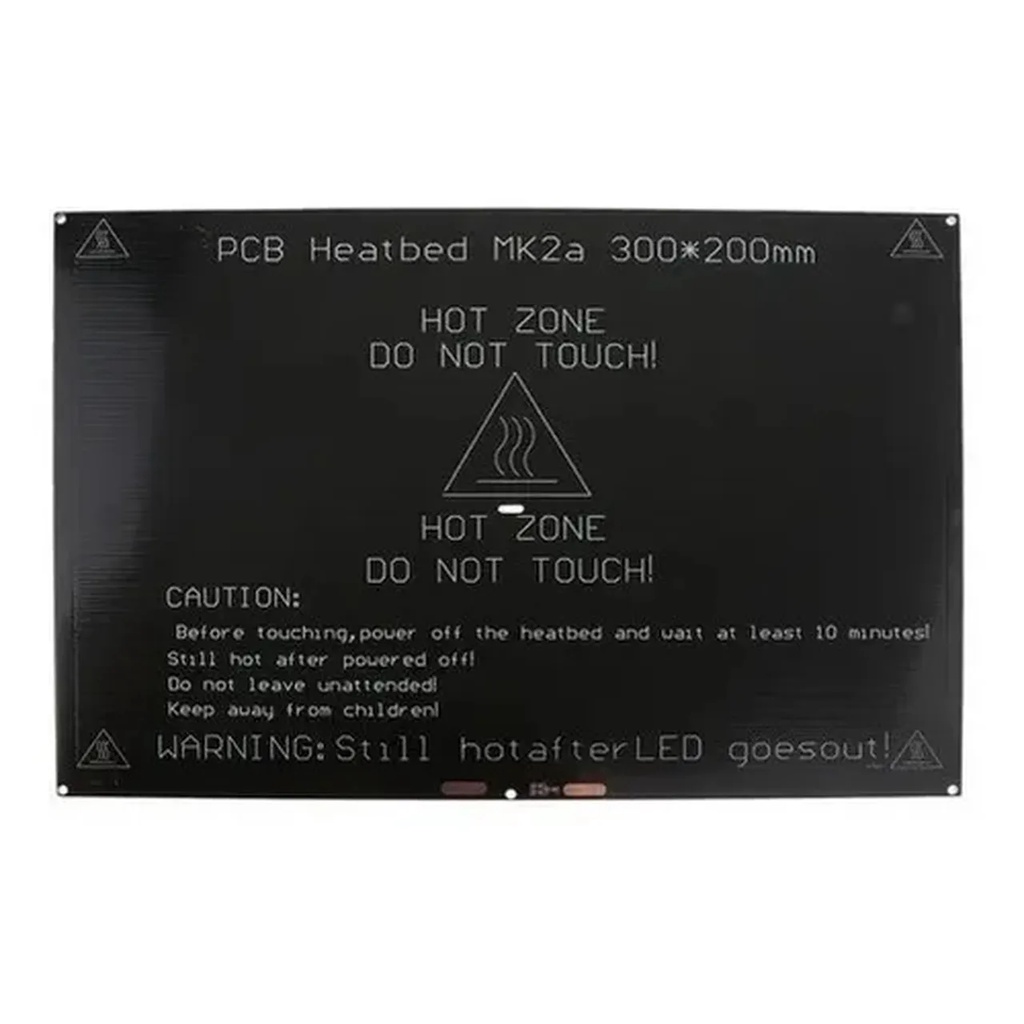 Mesa Aquecida PCB P/ Impressora 3D - MK2a - 12 V / 24 V - 300 x 200 x ...