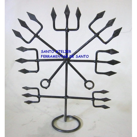 Exu das sete encruzilhadas assentamento ferramenta ponto no ferro no ...