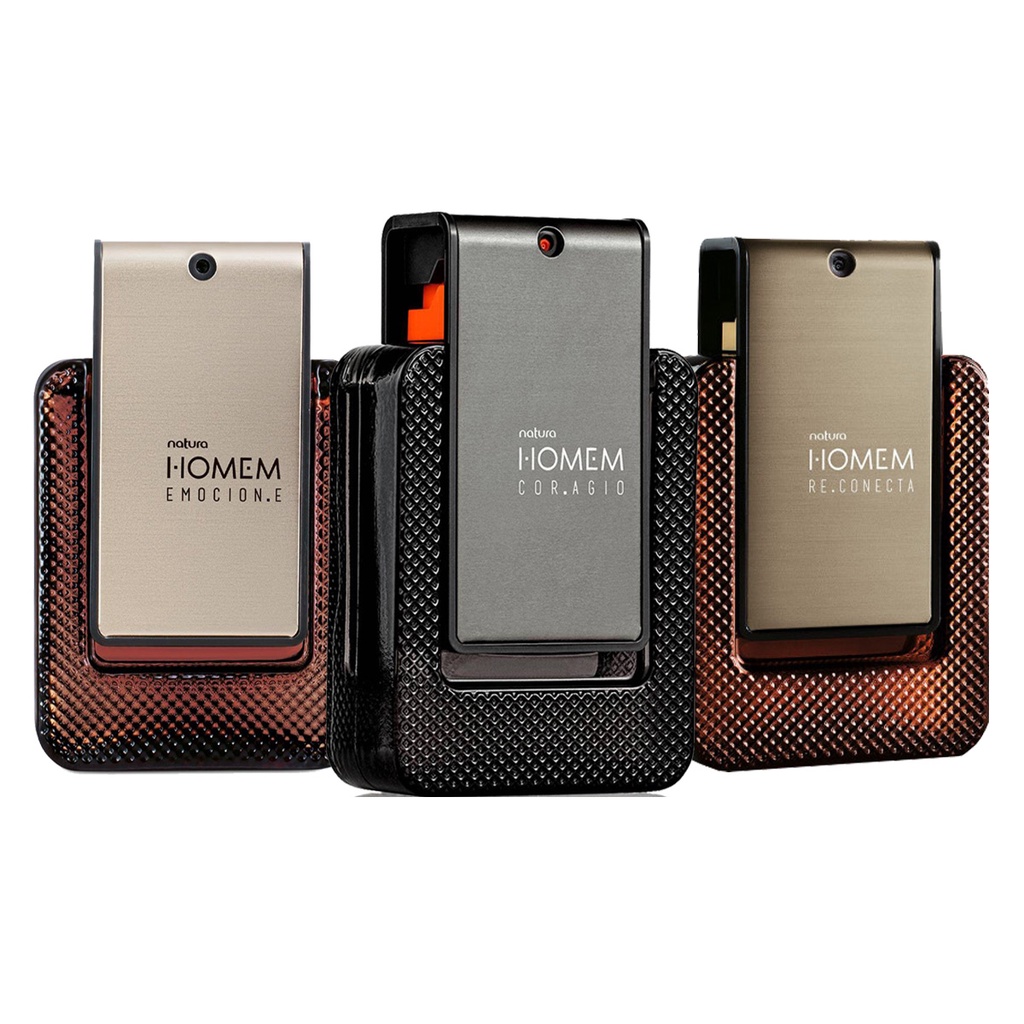 Perfume Deo Parfum Natura Homem Coragio/ Emocione/ Re.Conecta 100ml ...