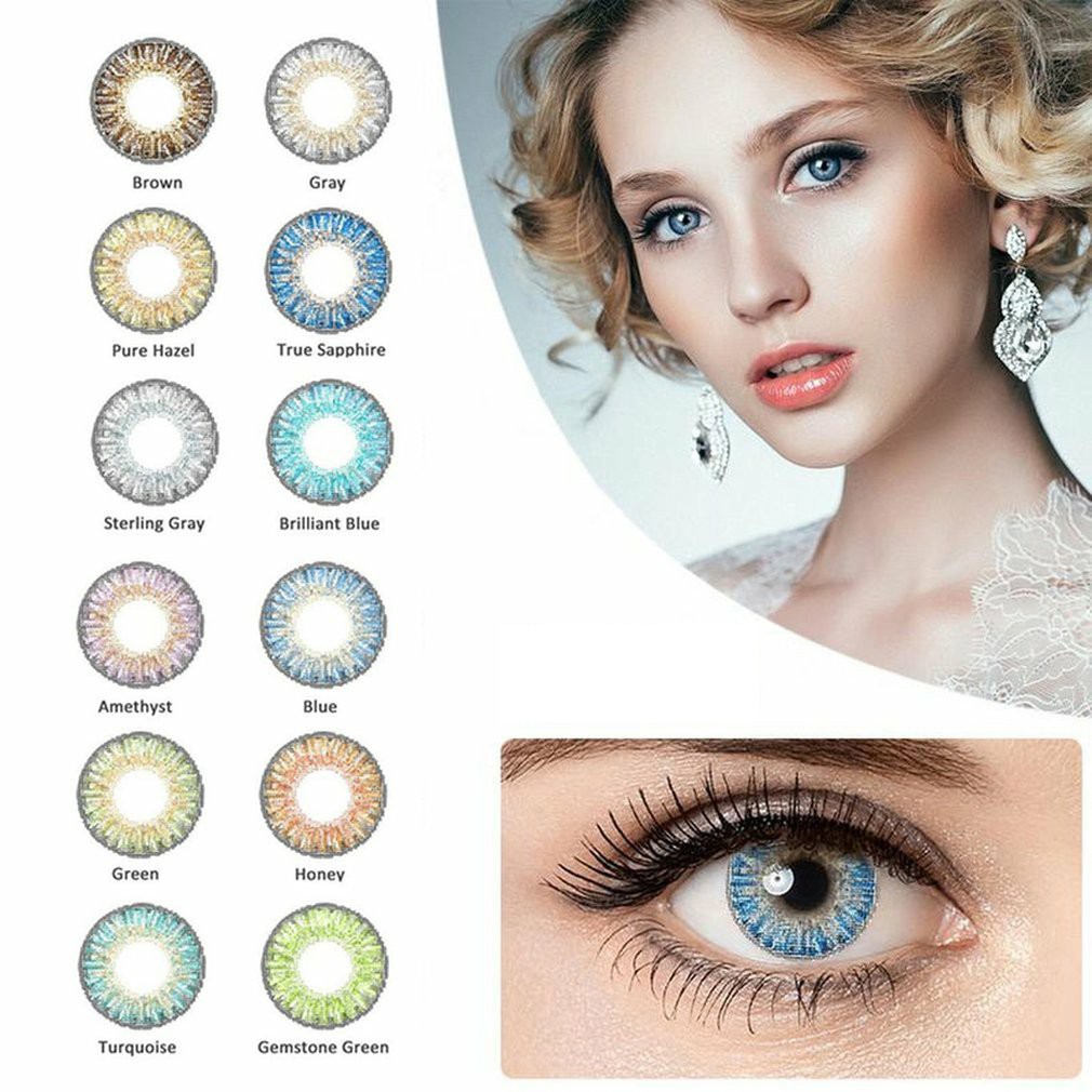 🔥🔥 only 1 pc Contact Lens de Contato Coloridas Femininas Sem Grau ...
