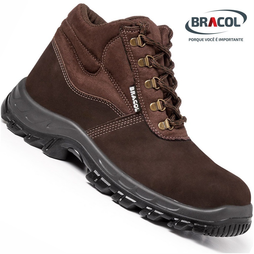 Bota Nobuck Bracol Marron 37 BAF CA27300 635726 | Shopee Brasil