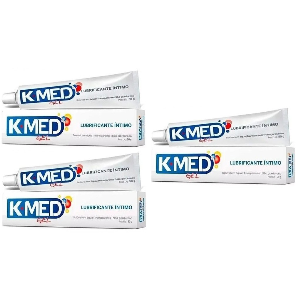 Kit com 3 K-med Gel Lubrificante Intimo Cimed 50g Kmed - Prazer Sexual Original | Shopee Brasil