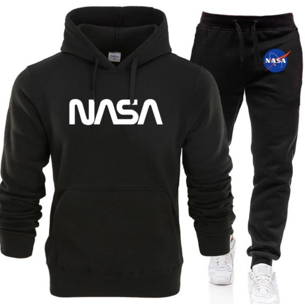 Conjunto Nasa de Moletom Flanelado | Shopee Brasil