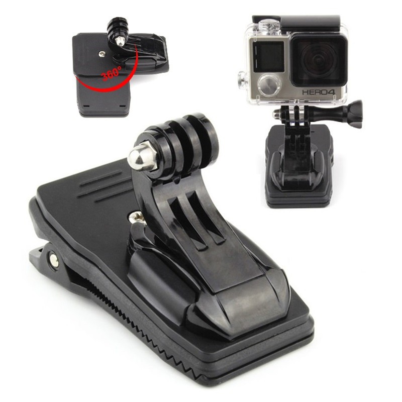 Conjunto De Acessório GoPro Clipe Universal Portátil + Base Em Forma De ...