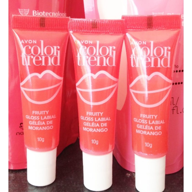 Gloss Labial Color Trend Avon Geleia de Morango 10 Gr . | Shopee Brasil