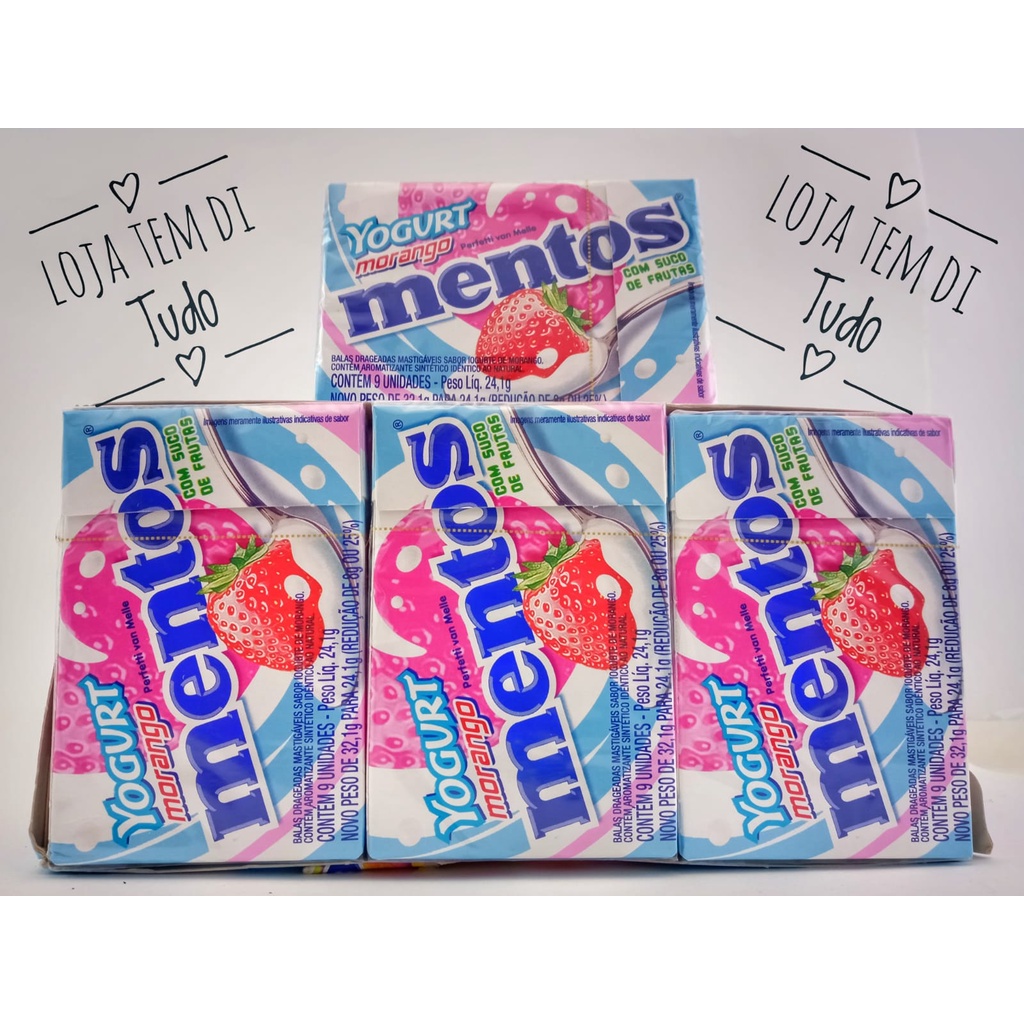 Bala Mentos Slim Box Display c/ 12un | Shopee Brasil