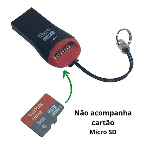 Mini Leitor Adaptador USB Cartão Memória M2 SD Tf Micro - Desconto no Preço