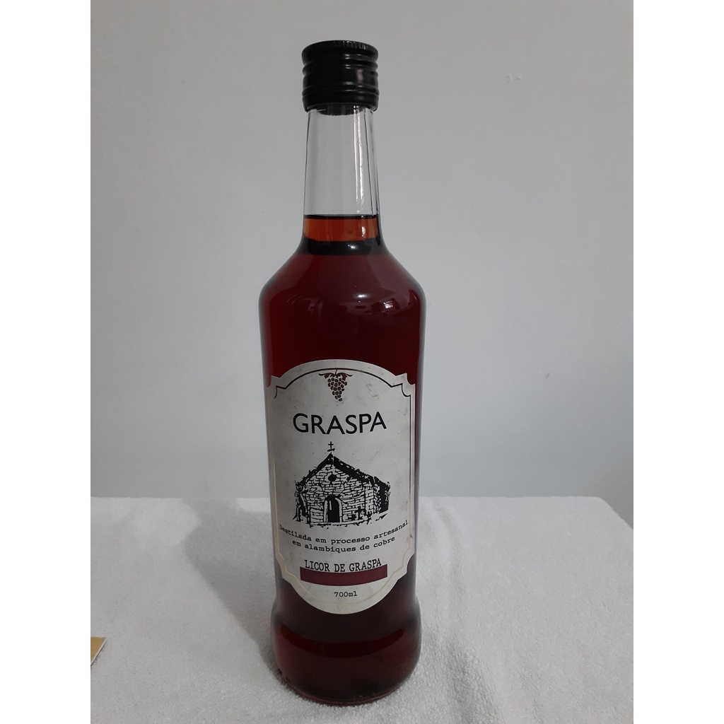 Licor de Graspa (cachaça artesanal feito da bagaça da uva) | Shopee Brasil