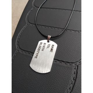 Corrente placa de identificação exercito militar aço inxidavel legitimo ...