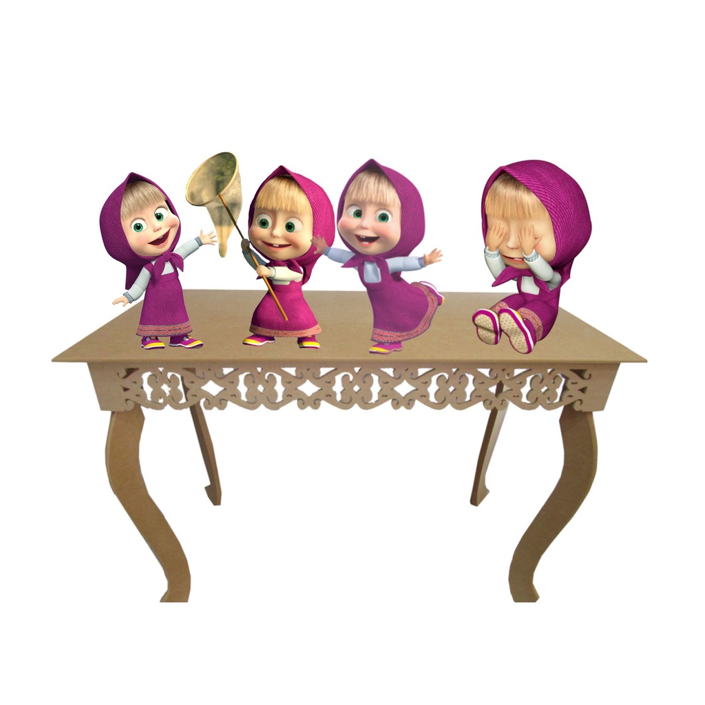 KIT 4 display de mesa MASHA E O URSO | Shopee Brasil