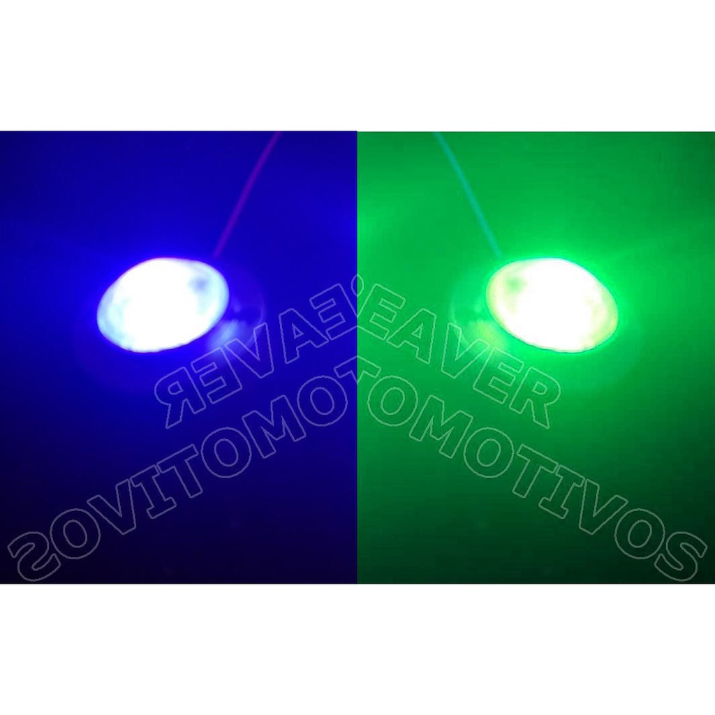 Strobo Para Moto Carro 2 Leds Azul e Verde | Shopee Brasil