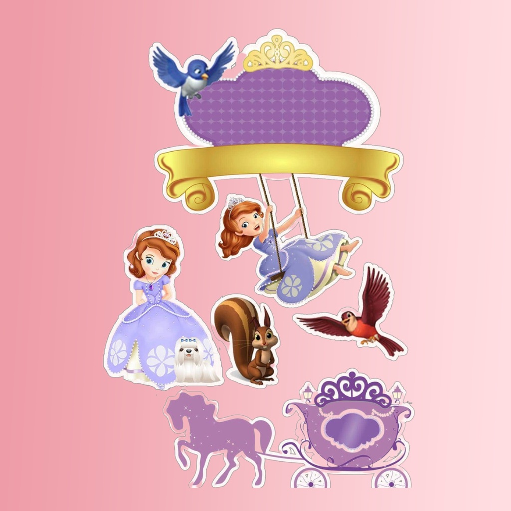 Topper Princesa Sophia - Festa de Aniversario | Shopee Brasil
