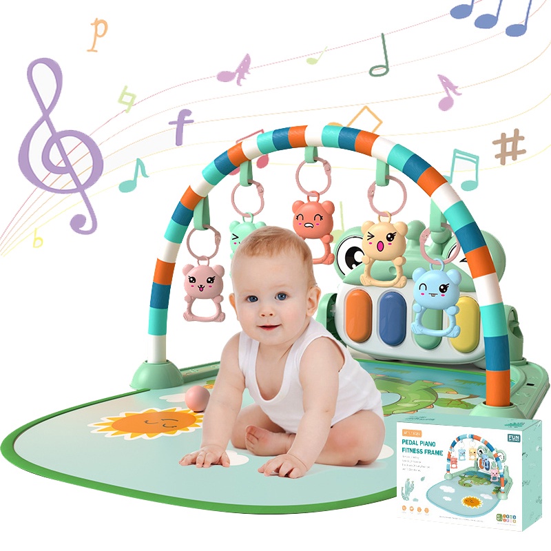 Tapete De Atividades Com Play Piano,Bebê De 0 A 1 Ano Tapete GináSio De Atividades | Shopee Brasil