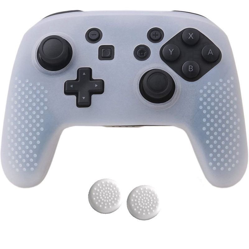 Kit Capa Silicone + Par Grips Nintendo Switch Pro Controller ...