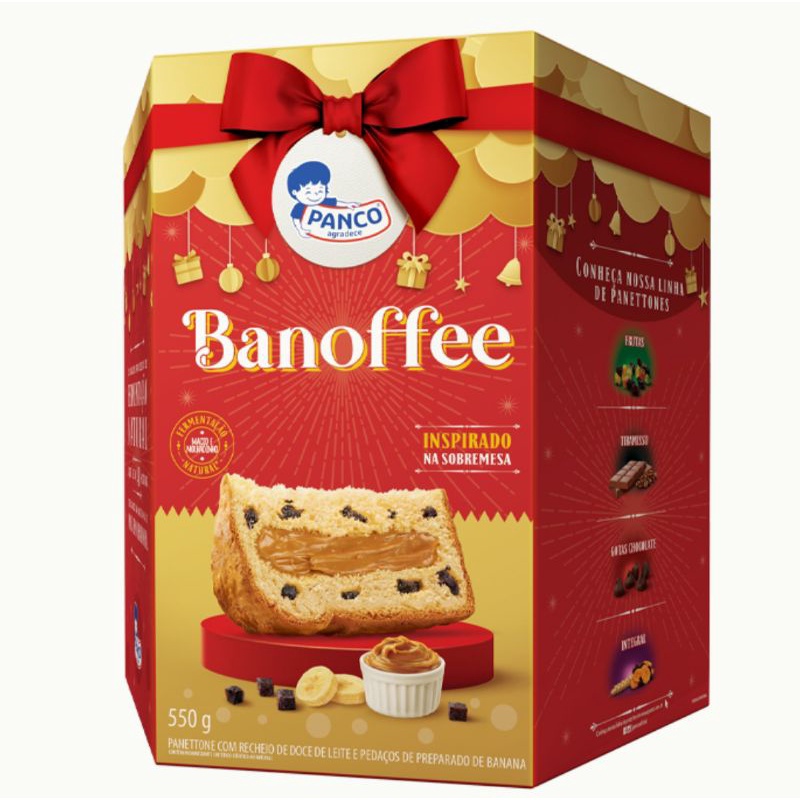 Panettone Banoffee 550gr Panco | Shopee Brasil