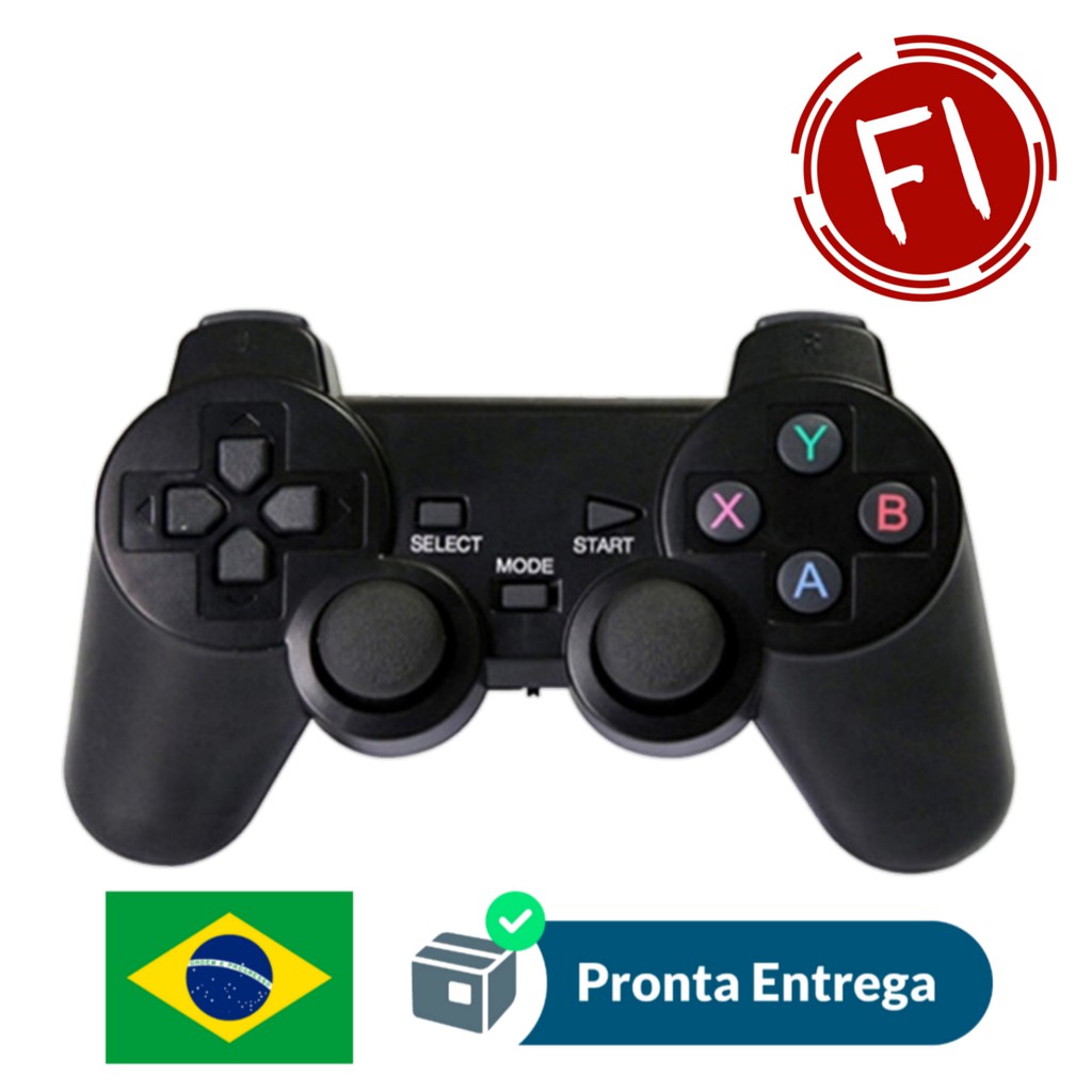 Controle Wireless 2.4GHz Sem fio para Retro Game Box Emuelec PC PS3 ...
