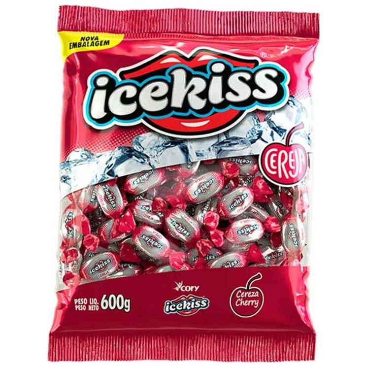 Bala Ice Kiss Diversos Sabores - 600g | Shopee Brasil