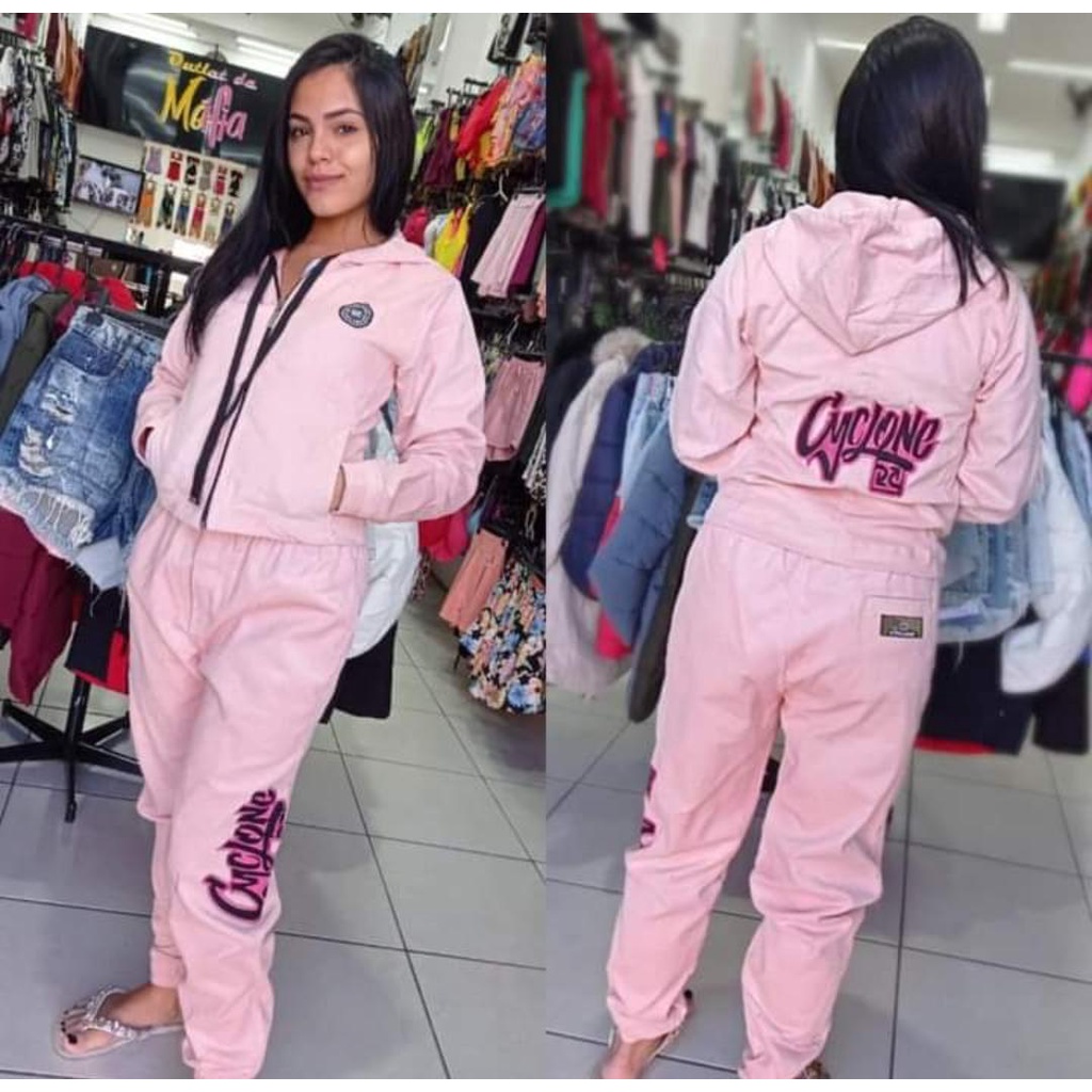 Conjunto Cyclone feminino de frio | Shopee Brasil