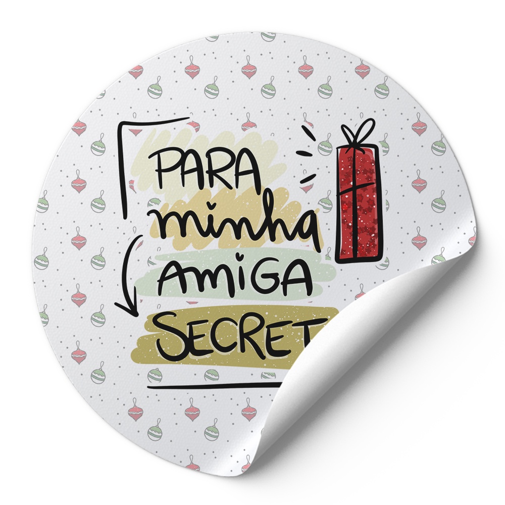 600 Tag Etiquetas Adesivos Para Embalagens Redonda Presente De Amigo ...