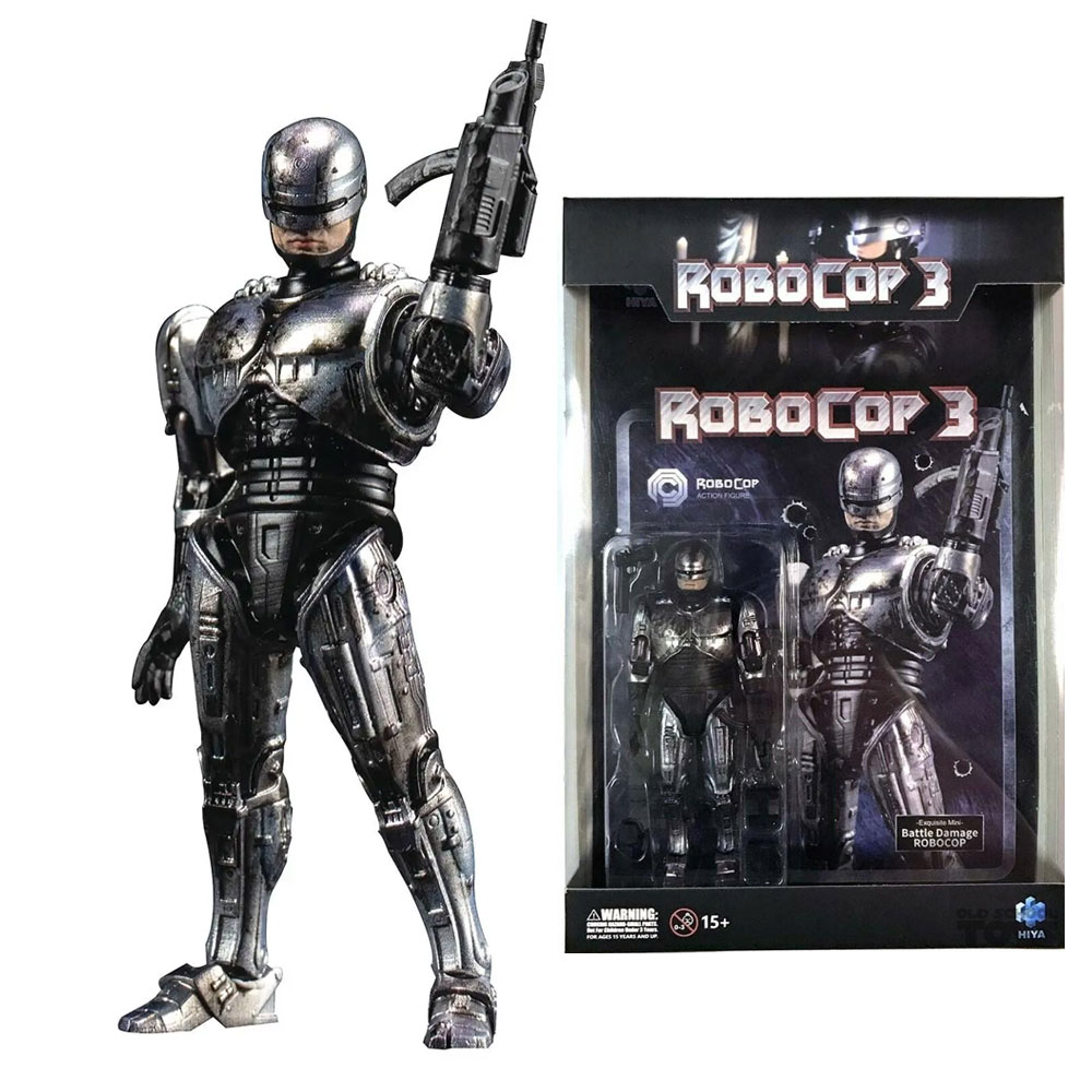 Hiya Robocop Battle Damage Robocop 3 Action Figure | Shopee Brasil