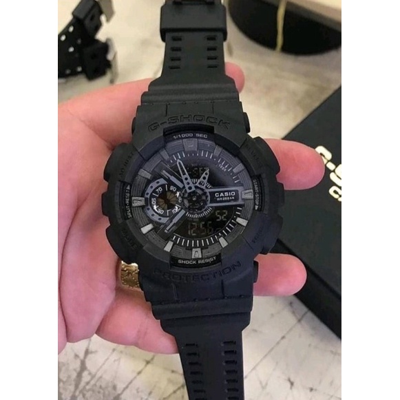 Relógio G shoock Ga110 Preto Fosco Automático A Prova D"Agua Top ...