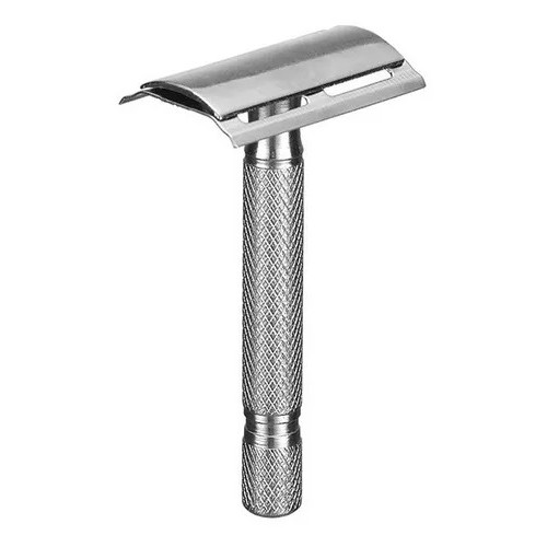 Aparelho Barbeador Estilo Retrô Antigo Clássico Metal Lamina Manual ...
