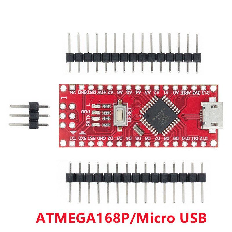 Arduino Nano Micro Usb Atmega168 Ch340 | Shopee Brasil