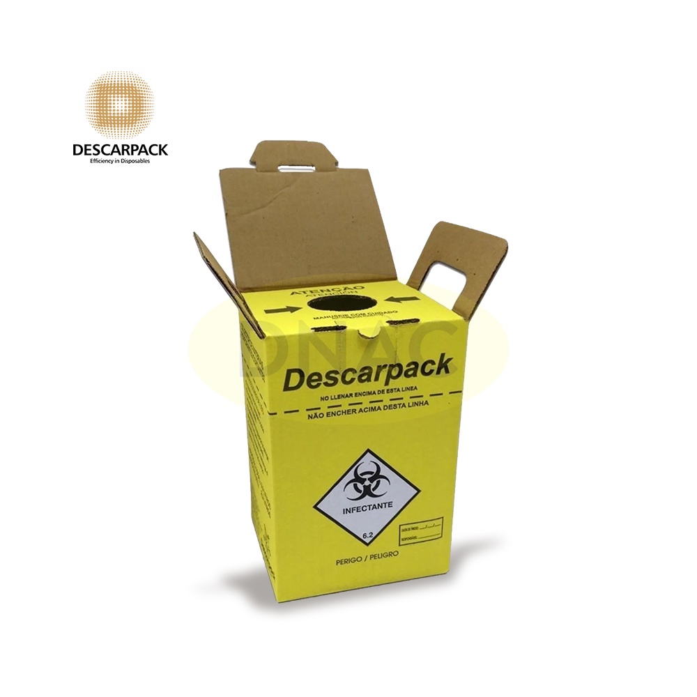 Caixa De Perfurocortante Coletora Para Descarte De Material ...
