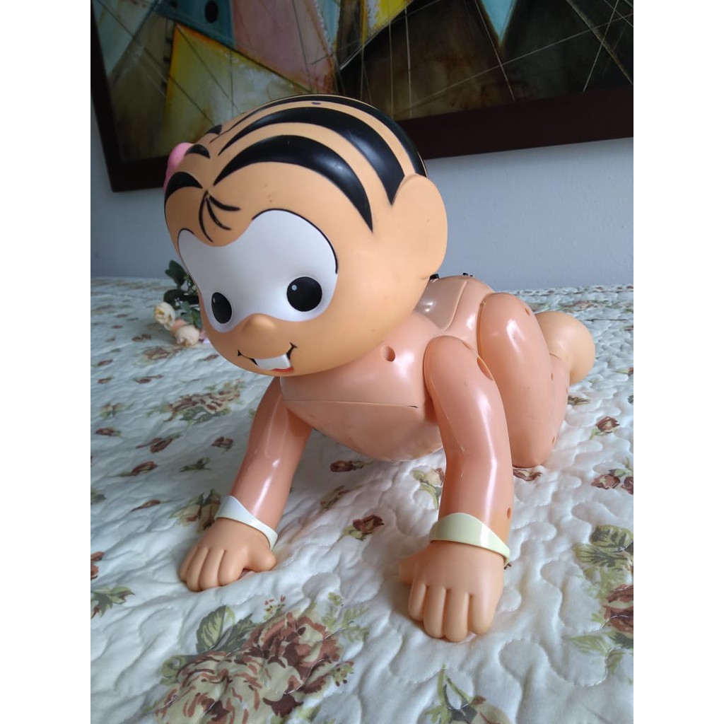 Boneca Grow Baby Mônica que Engatinha (Ler descrição) - Escorrega o Preço