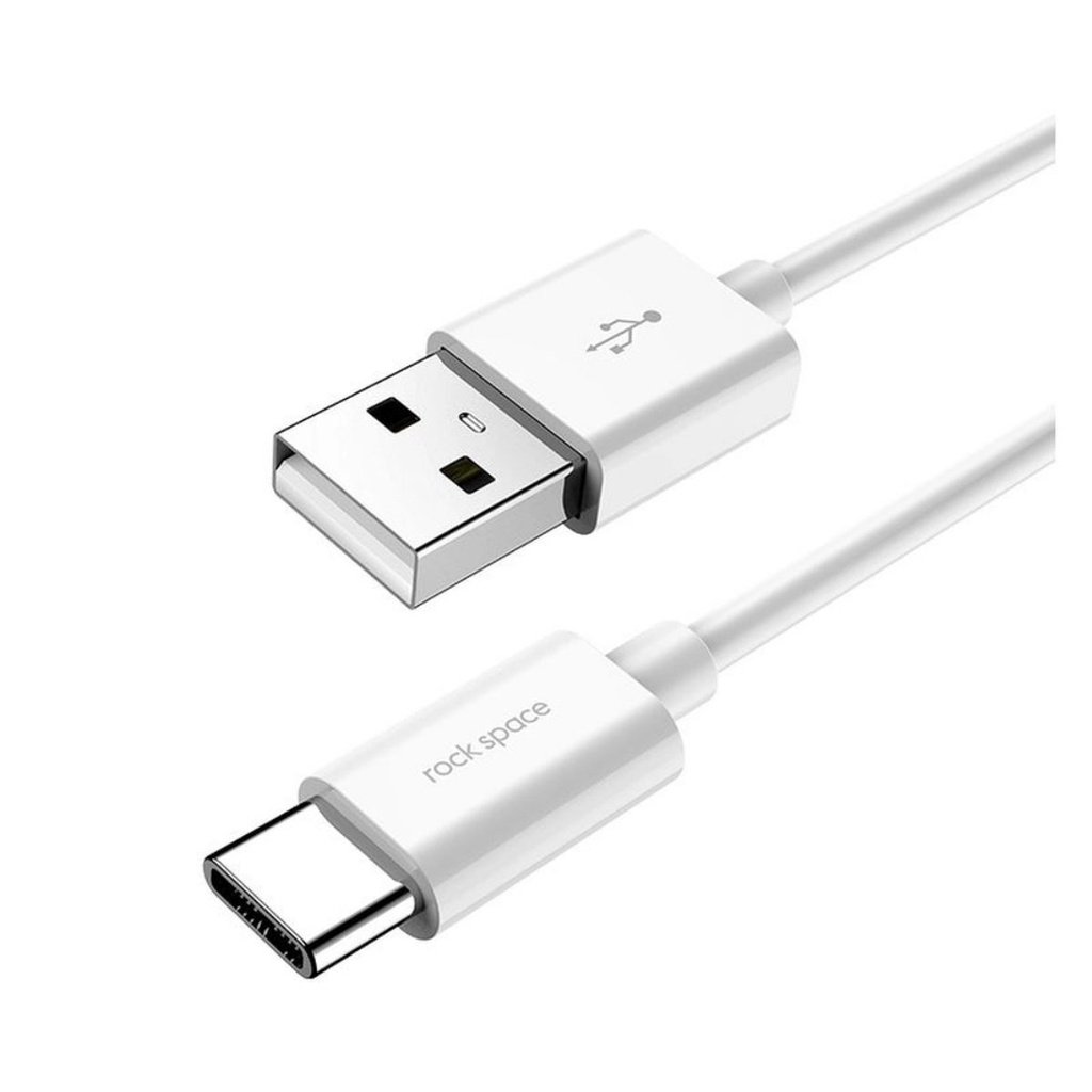 Cabo USB para Tipo-C Rock S08 2A 100cm | Shopee Brasil