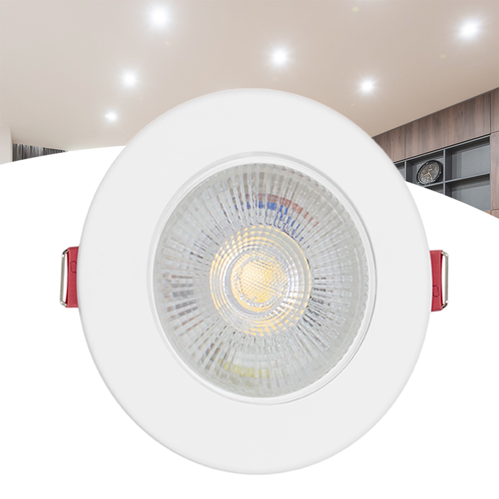 Spot Led 7w Dicroica Direcionavel Embutir Redondo LUZ BRANCO FRIO ...