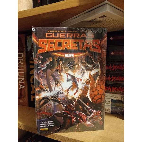 Hq ÚLTIMA EDIÇÃO NA LOJA Guerras Secretas Jonathan Hickman Nova Marvel ...