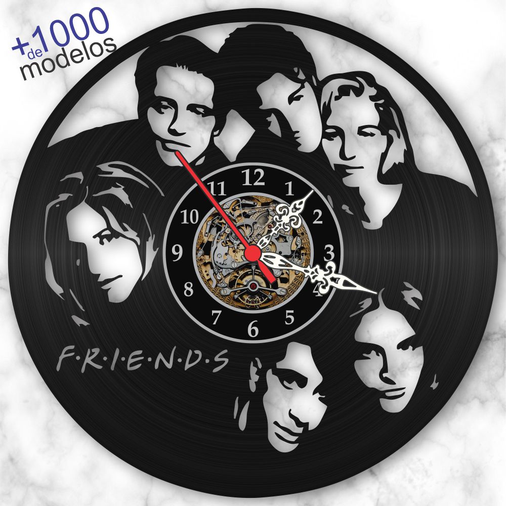 Relógio Parede Friends Filmes Series Tv Nerd Geek Vinil Lp - Presente ...