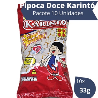Pipoca Doce Saco de pipoca 10 pacote Karinto | Shopee Brasil