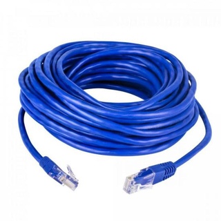 Cabo de internet rede 10 Metros Azul com Conectores - Patch Cord Utp ...