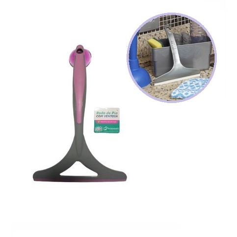 Rodo De Pia Com Ventosa Rodinho De Pia Com Suporte Para Limpeza Geral ...