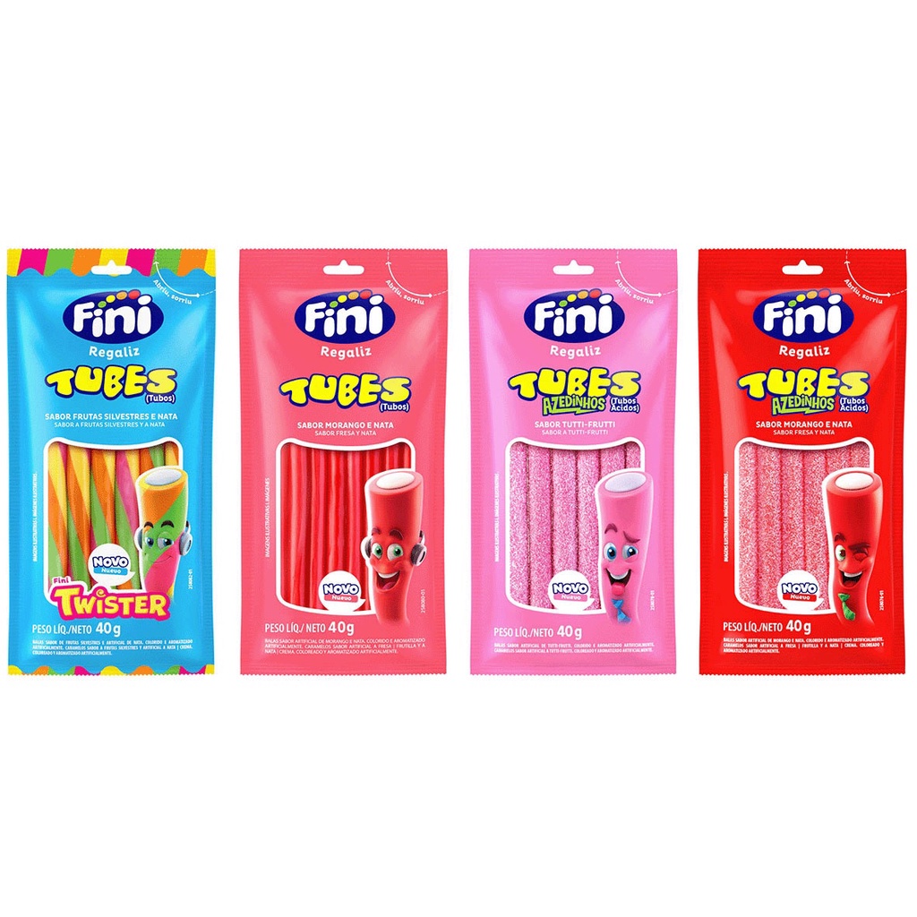 Fini Balas Tubes 40g Diversos Sabores | Shopee Brasil